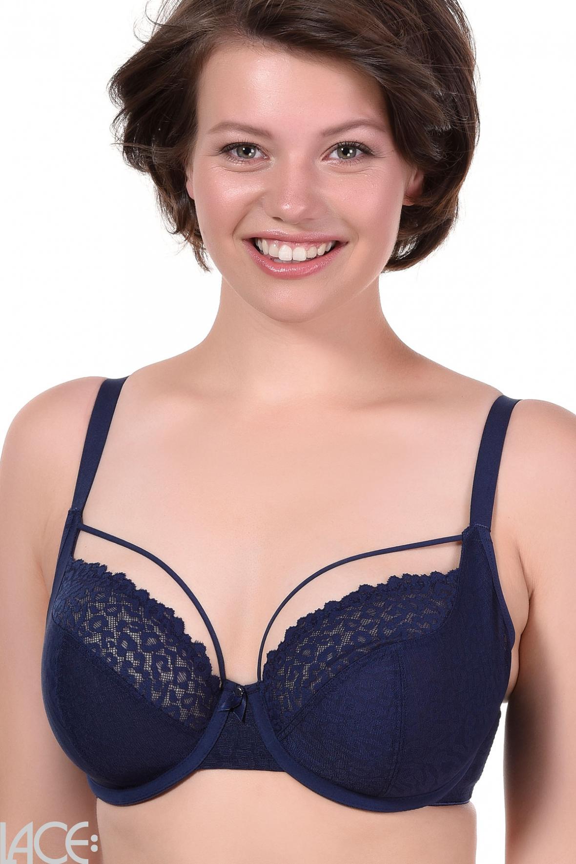 LACE Freya Lingerie Catwalk D collet BH F I Sk l MIDNIGHT Lace dk